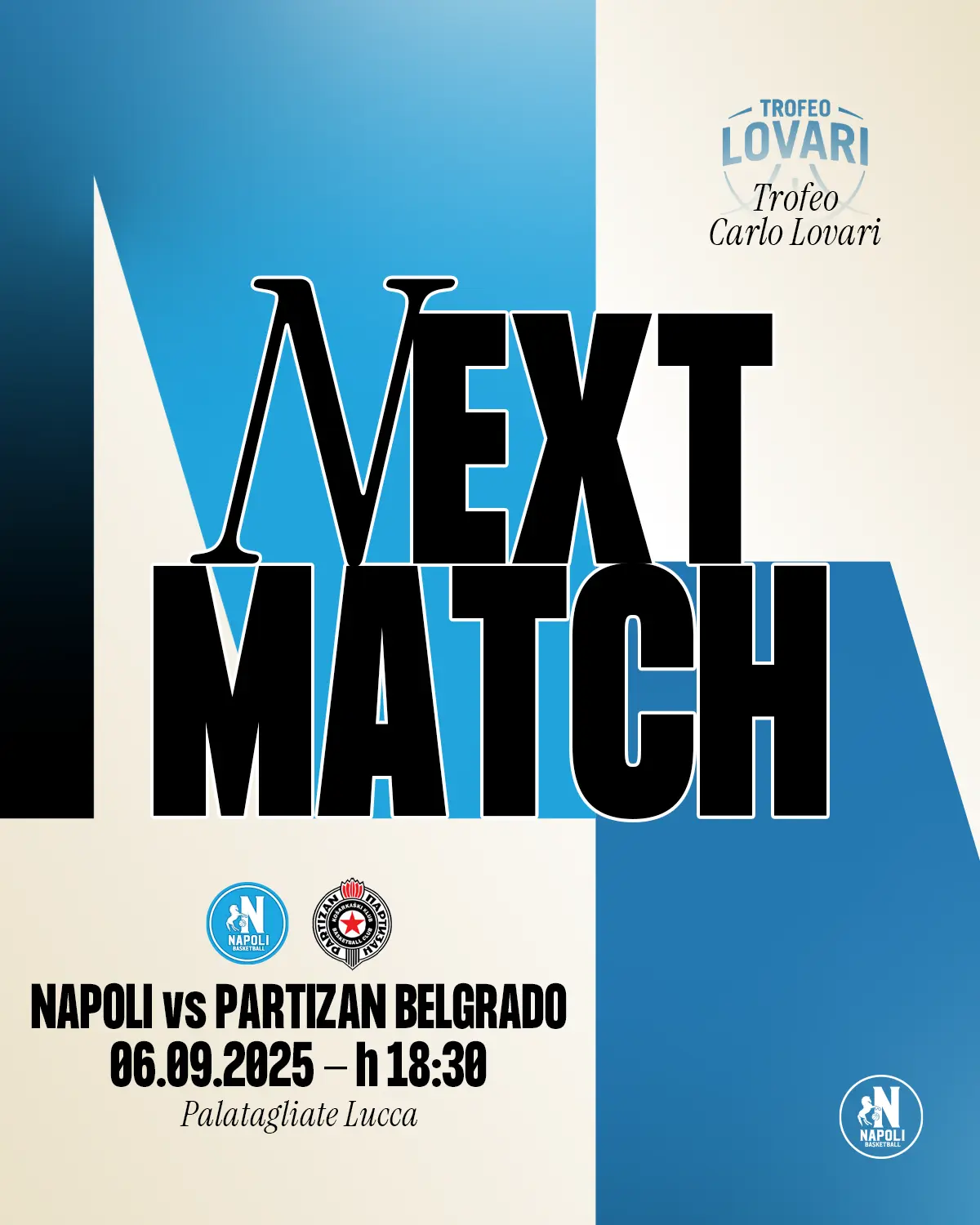 IL NAPOLI BASKET A LUCCA PER IL "TROFEO LOVARI"